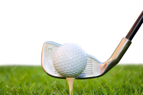 Premium Photo Golf Ball On Green Grass And Has A White Background