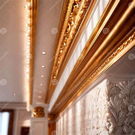 Vintage Retro Classical Architectural Detail With Beautiful Luxurious