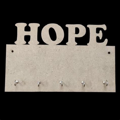 Mdf Rectangle Hope Key Hanger Connect4sale