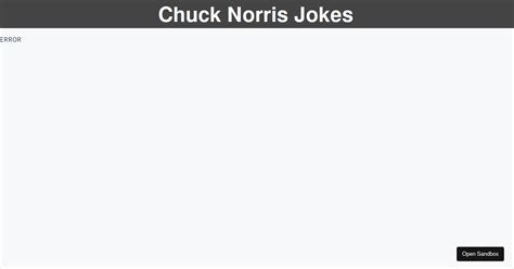 Chuck Jokes Client Codesandbox