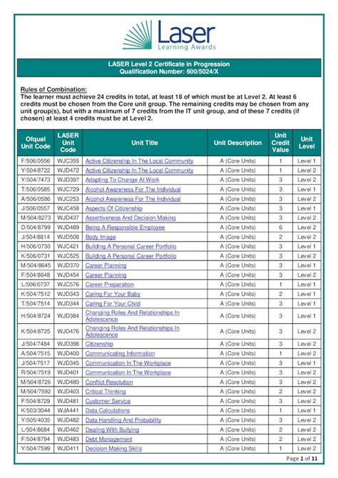 Pdf Laser Level 2 Certificate In Progression Qualification