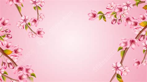 Spring White Nature Realism Beautiful Banner Powerpoint Background For