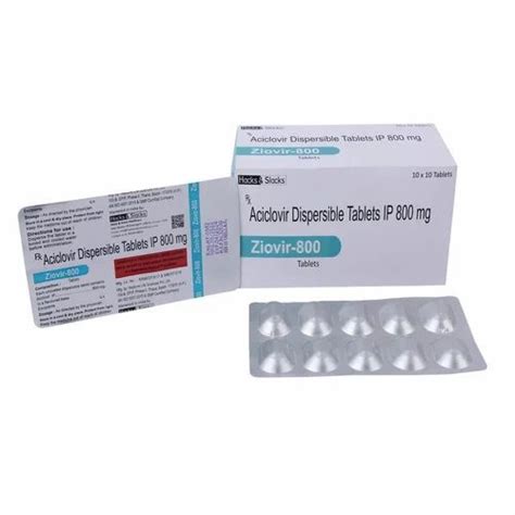 Acyclovir Dispersible Tablets Ziovir Mg Tablets At Rs Stripe Acyclovir Tablets In