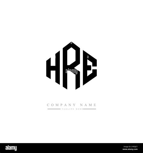 Hre Letter Logo Design With Polygon Shape Hre Polygon And Cube Shape Logo Design Hre Hexagon