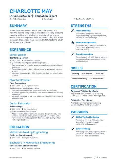 5 Structural Welder Resume Examples And Guide For 2023