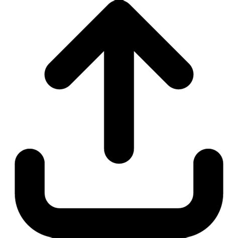 Arrow Up From Bracket Icon Svg Png Free Download