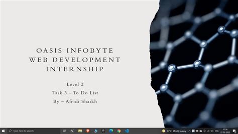 Afridi Shaikh On Linkedin Level2 Task3 Oasisinfobyte Webdevelopment Oasisinfobyte Intern