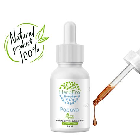 Papaya Alcohol Free Herbal Extract Tincture Super Concentrated Organic