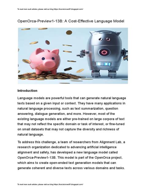Openorca Preview1 13b A Cost Effective Language Model Pdf Human