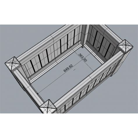 Elegant Hamptons Pvc Rectangle Planter Box In Paddington