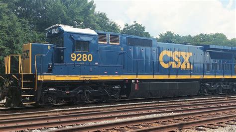 CSX M491 Pulling Into CSX Monroe Yard Monroe NC With CSXT 9280 2nd 8