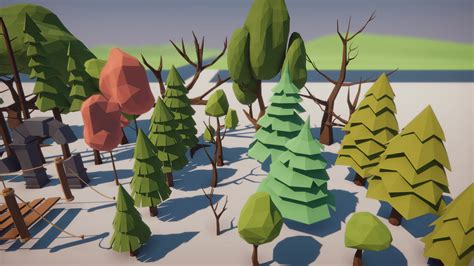 Artstation Low Poly Nature Pack Asset For Unity 3d Map And Models Game Assets