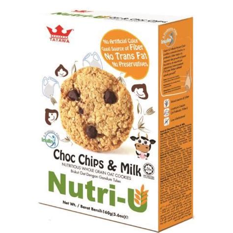 Buy Tatawa Nutri U Choc Chips And Milk 160 G In Nigeria Biscuits And Wafers Supermart Ng