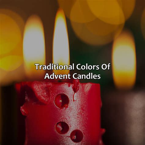 What Color Are Advent Candles