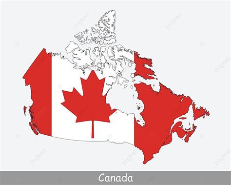 Canada Map Flag Symbol Canadian Flat Vector Symbol Canadian Flat Png