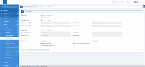 Account Summary SMACC Accounting Software Documentation