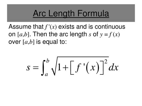 PPT Section Arc Length PowerPoint Presentation Free Download ID