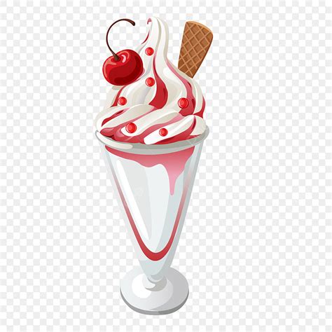 Delicious Ice Cream Vector Hd Images Strawberry Flavor Ice Cream Cup