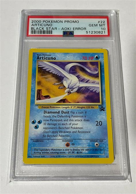 Mavin Pokemon Card 2000 Black Star Promo Articuno 22 Psa 10 Gem Mint