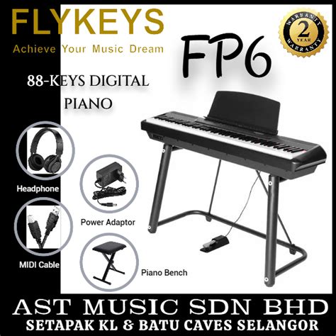 Flykeys Fp6 88 Keys Digital Piano Black Shopee Malaysia