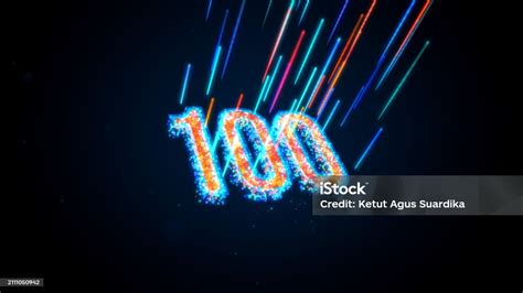 3d 투시 번호 100 빛나는 빛 반짝이 먼지 입자 광선 선 가격에 대한 스톡 벡터 아트 및 기타 이미지 가격 개념 개념과 주제 Istock