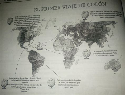 De Acuerdo A La Infografía Del Primer Viaje De Colón Responde1 Cuál