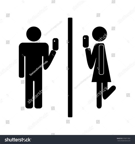Funny Wc Restroom Symbols Over 1672 Royalty Free Licensable Stock