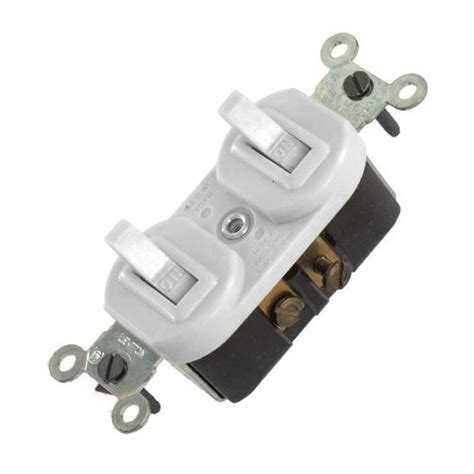 White Duplex Toggle Switch Greschlers Hardware