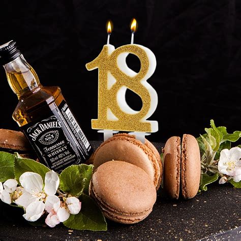 ŚWIECZKA na 18 urodziny brokatowa ZŁOTA 1001dekoracji