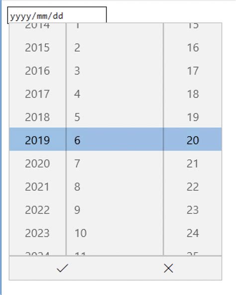 各ブラウザにおけるinput要素date型（ ）の表示