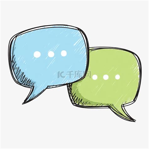 对话气泡元素素材图片免费下载 千库网