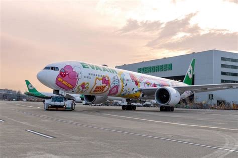 Here Is Eva Airs Boeing 777 With The Special Livery Dedicated To Hello
