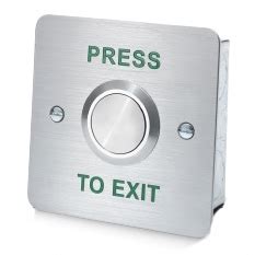 Exit Button Stainless Steel Rushton Electronic Solutions