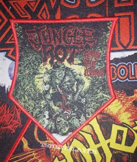 Jungle Rot Skin The Living Woven Patch Tshirtslayer Tshirt And