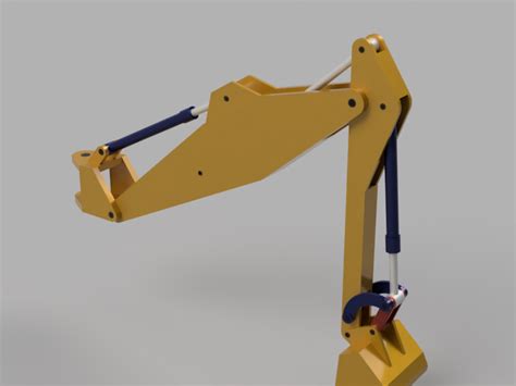 🚜 Excavator Arm・ Obj File For 3d Printing・cults