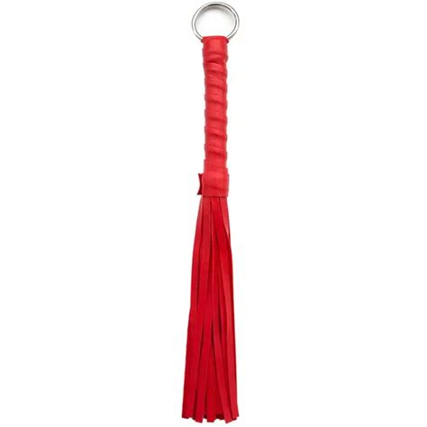 28cm Leather Tiny Spanking Tassel Whip Slap Body Strap Beat Lash Flog