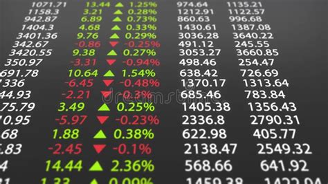 Stock Index Chart With A Graph Diagram Display And Monitors Growth And Loss Stock Footage