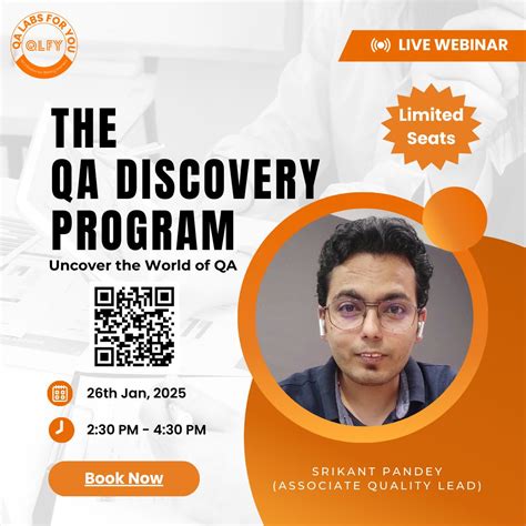 Srikant Pandey On Linkedin Qas Qa Career Qa Qawebinar