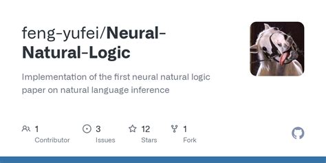github feng yufei neural natural logic implementation of the first