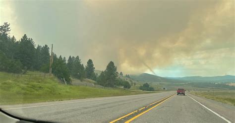 Evacuations Are In Effect Due To The Elmo Fire Montana Public Radio