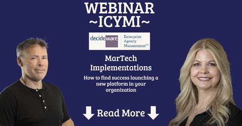 Icymi Decideware Webinar Key Takeaways Martech Implementations
