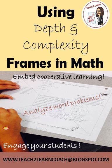 using depth and complexity frames in math artofit