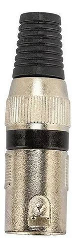 Kit Plug Xlr Canon Macho Profissional Mercadolivre