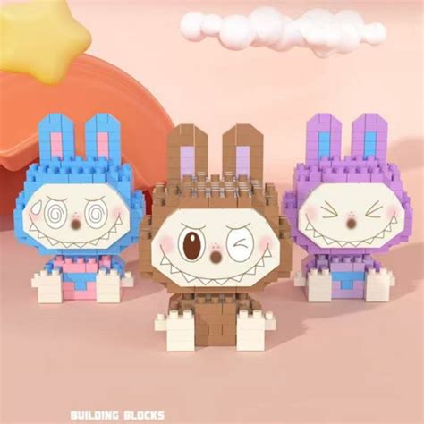 [allsales] Mini Brick Labubu Character Toys Mini Building Blocks