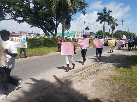 Group Protests Outside Jagdeo Office Over Extrajudicial Killings