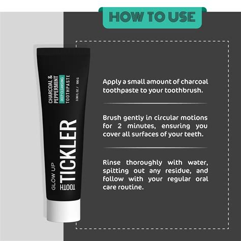 Charcoal Tooth Tickler Toothpaste 100g Glowup
