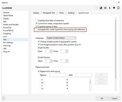 Stop CorelDraw From Creating A Hyperlinks In Blue And Underlined CorelDRAW X CorelDRAW