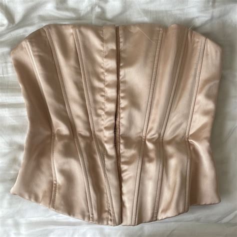 Zara Tops Zara Satineffect Corset Top Poshmark