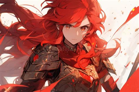 Young Girl Dressed In An Animeinspired Outfit Ready For Battle With