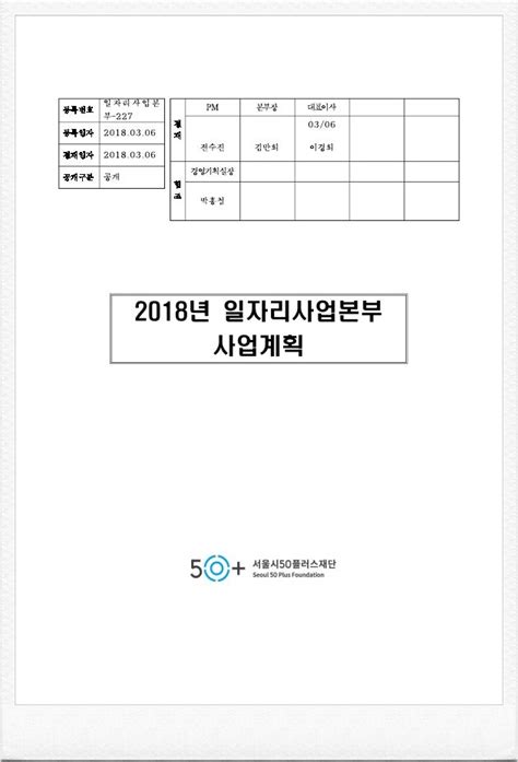 사업계획서작성법 2018년 일자리사업본부 사업계획 사례분석 이정훈 강사 강의 교육 프로그램 네이버 블로그